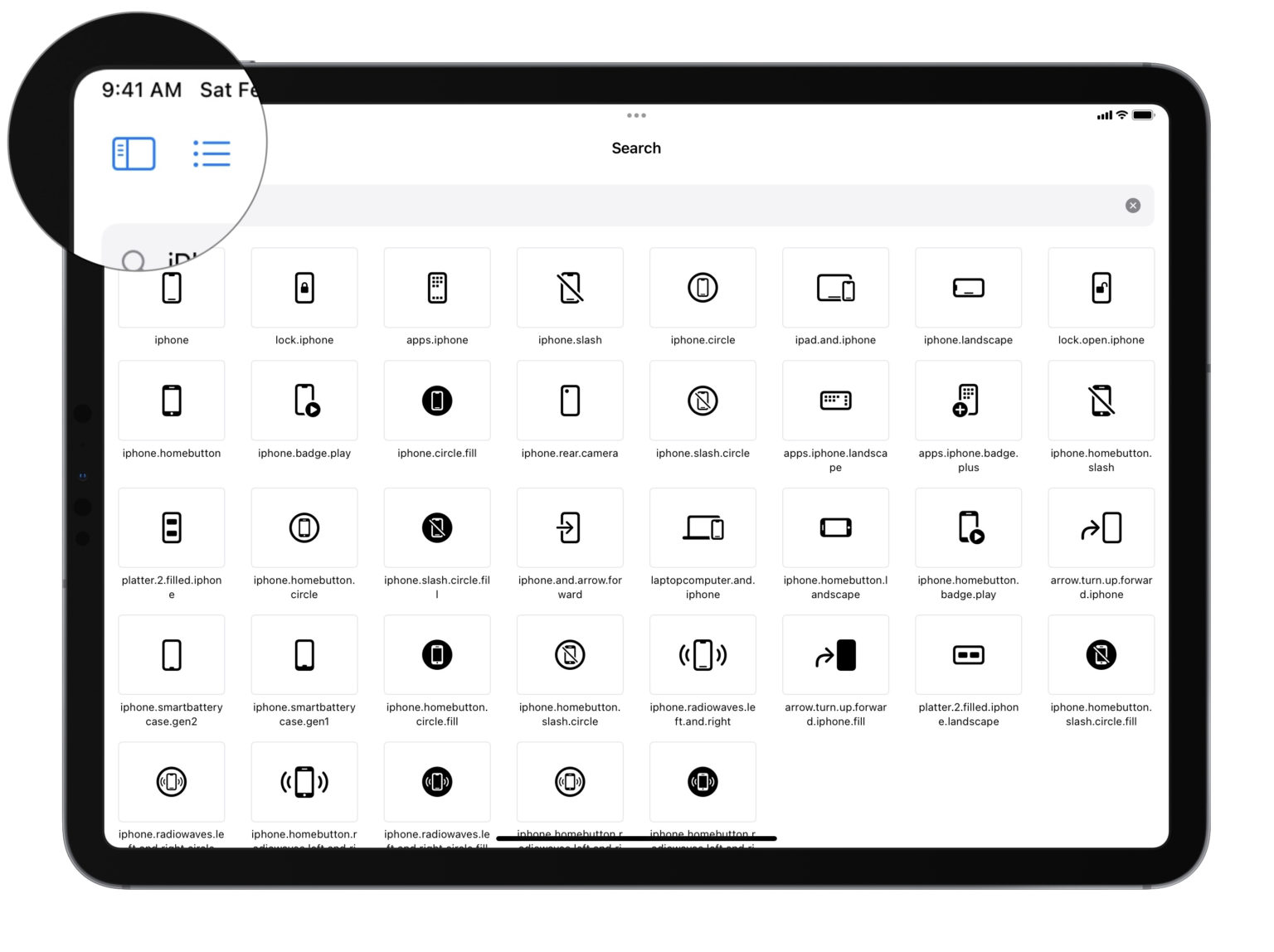 How to browse SF Symbols on iOS | DetailsPro