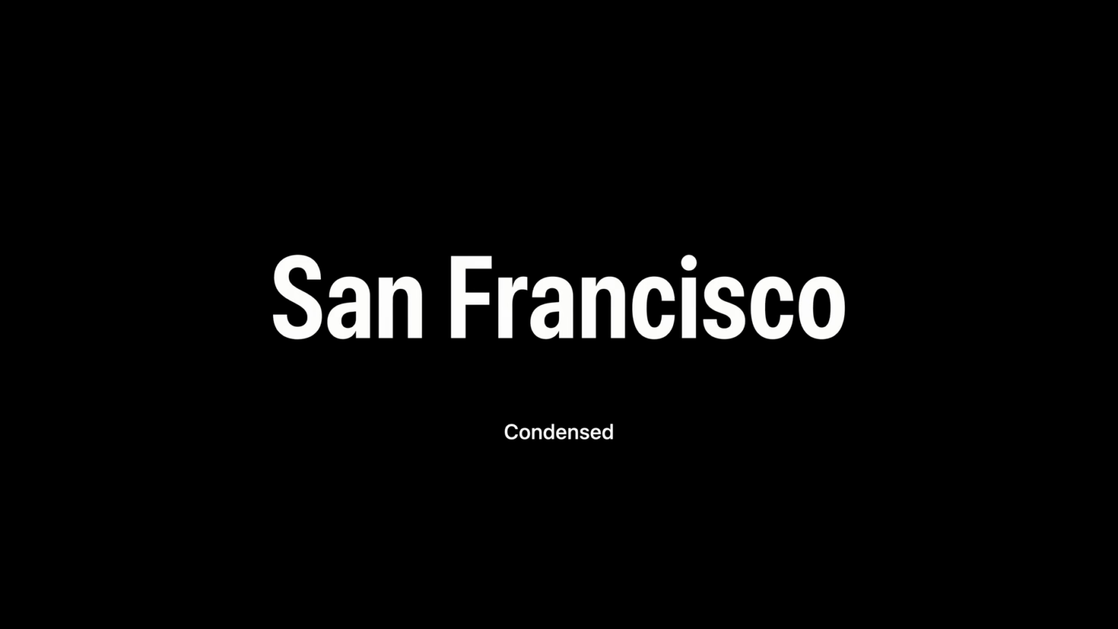 New SF Fonts: Expanded, Condensed, and Compressed | DetailsPro